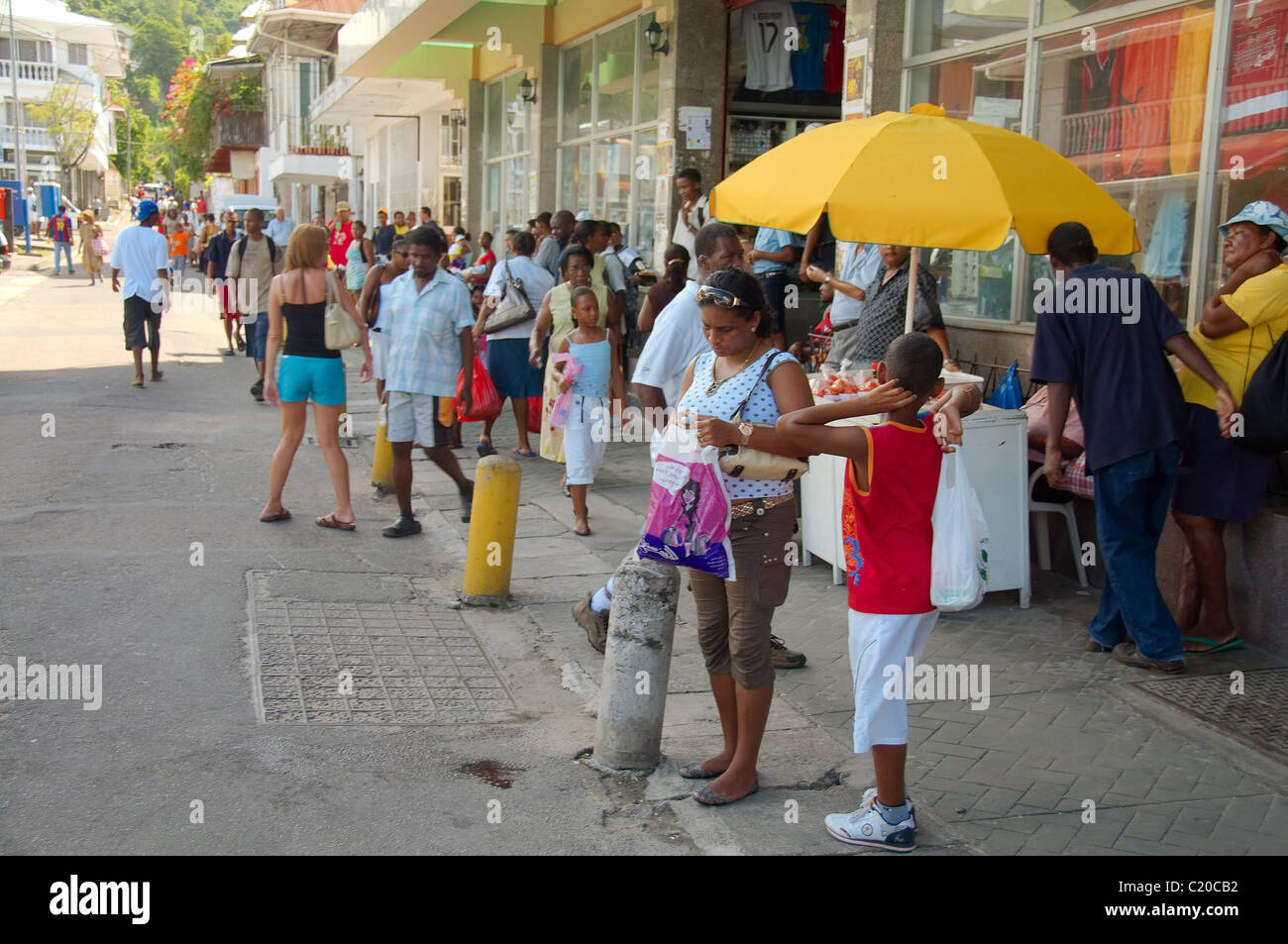 Seychelles people city hi-res stock photography and images - Alamy