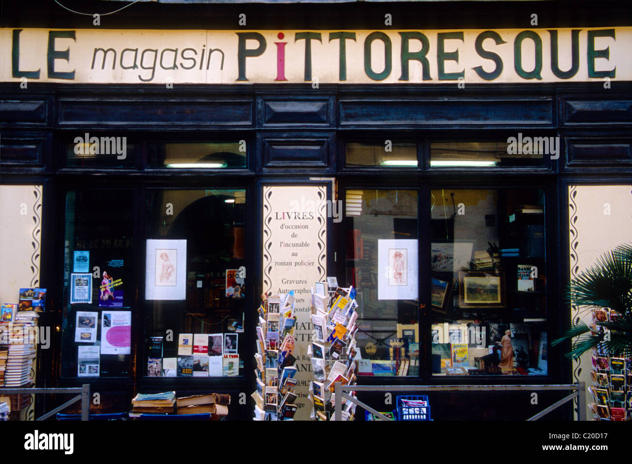 Picturesque old library in Nice city Stock Photo - Alamy