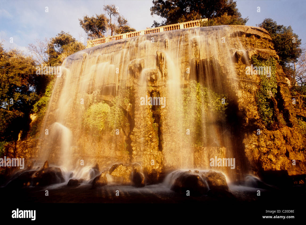 The cascade into the chateau of Nice Stock Photo - Alamy