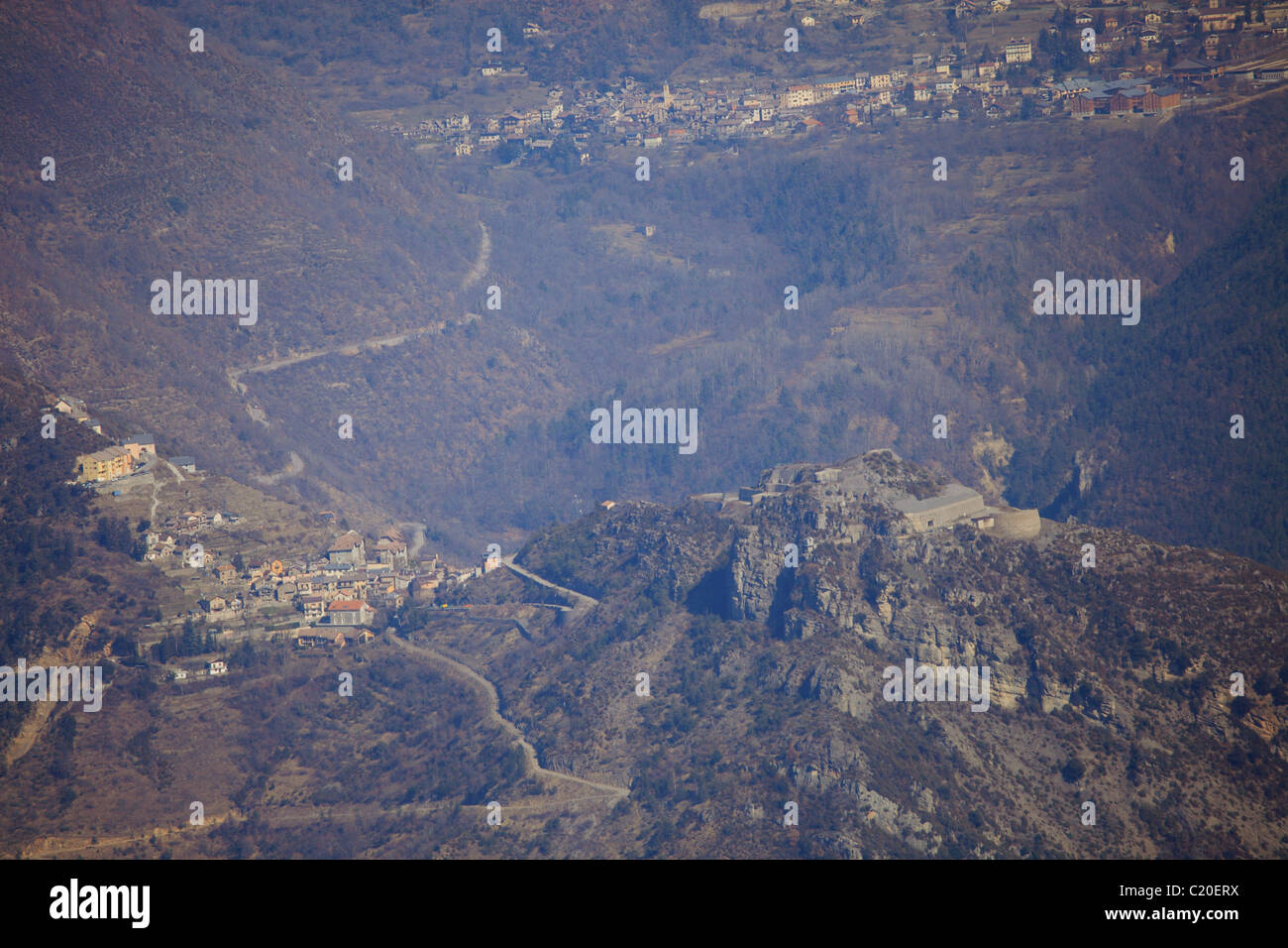 Overview of the Tinee valley, back country of the Alpes-Maritimes Stock ...