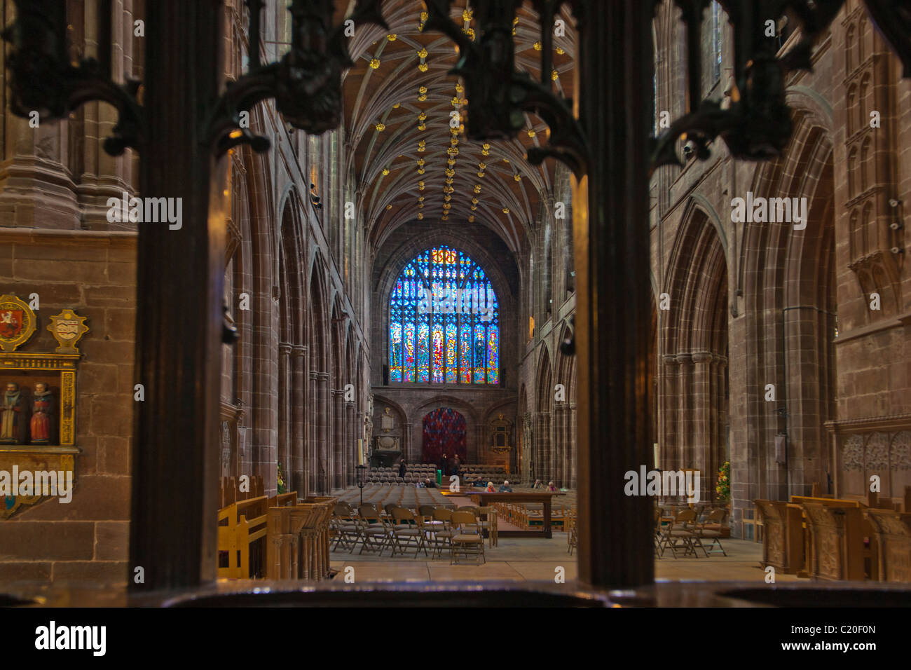 Chester cathedral, interior, city centre, England, March, 2011 Stock ...