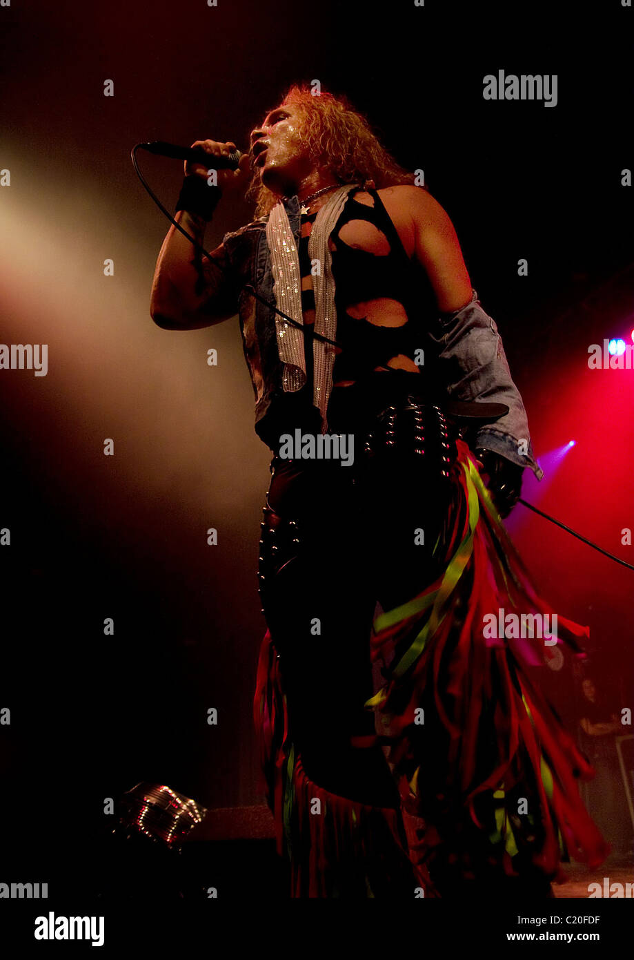 Michael Starr of Steel Panther performing at Manchester Academy on ...