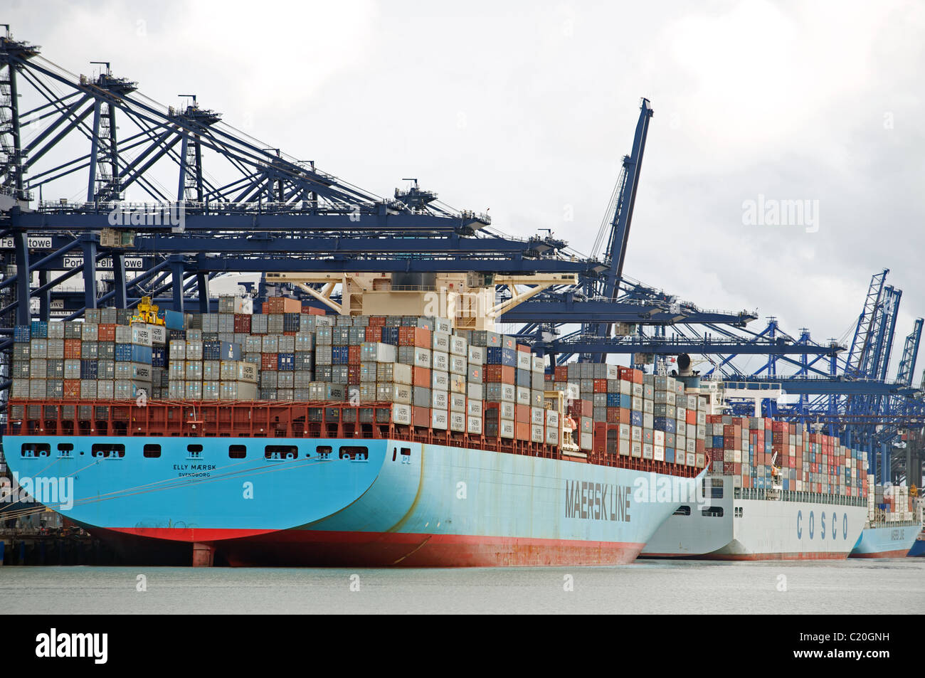Cargo ship, UK Stock Photo - Alamy