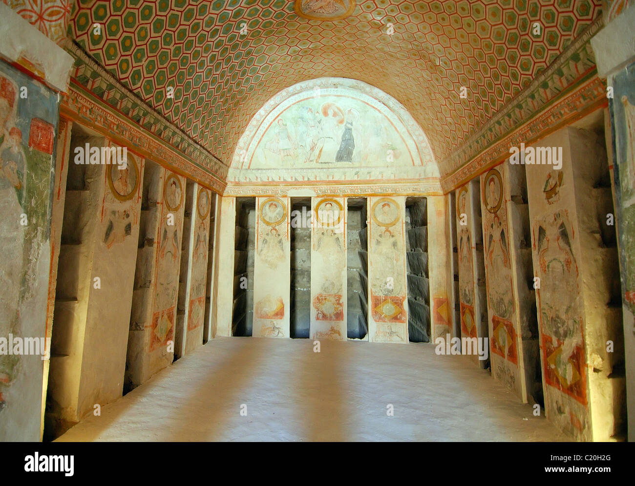 the interior of the underground tomb, Palmyra, Syria Stock Photo - Alamy