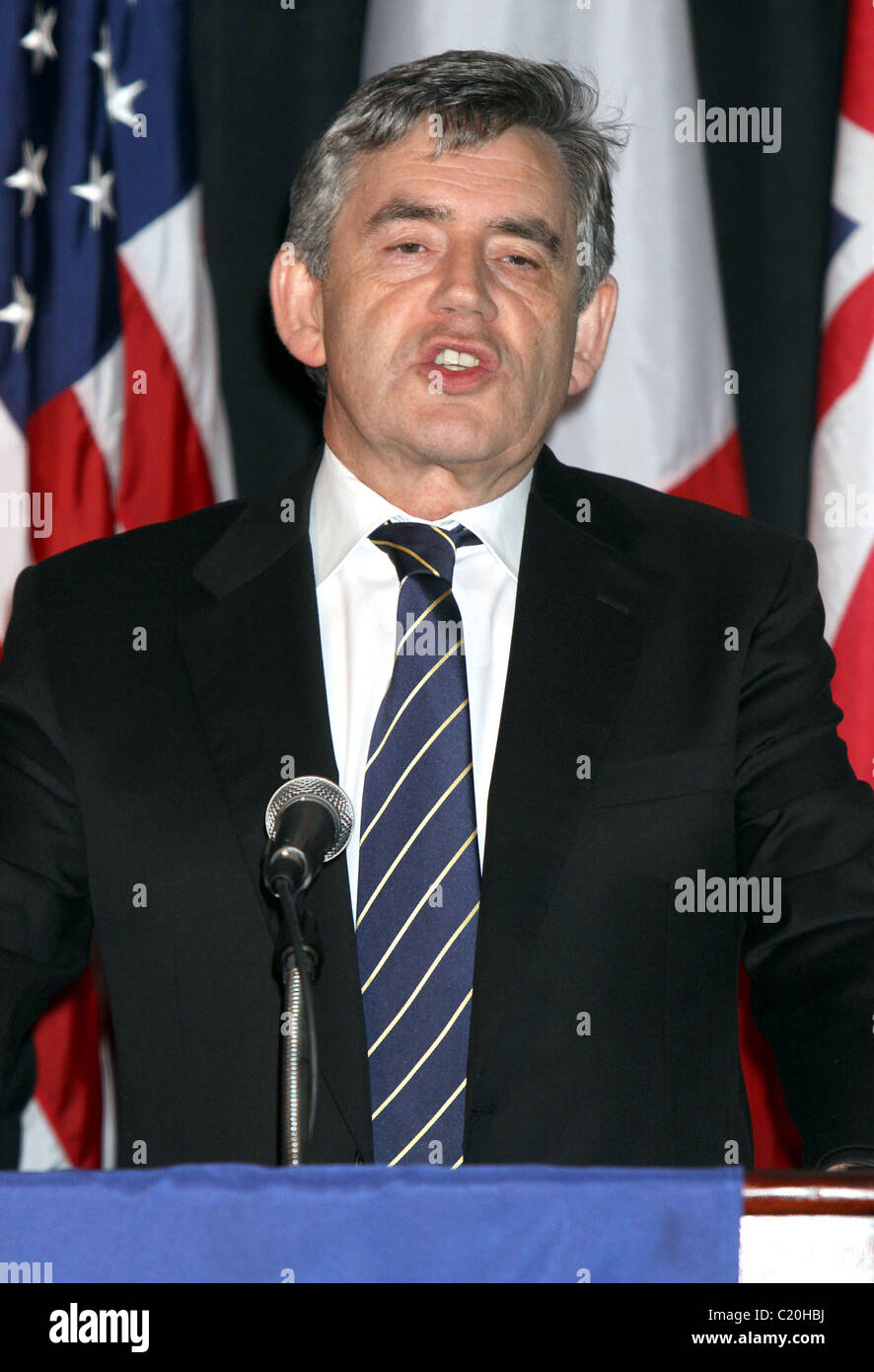 Gordon Brown winner of Appeal of Conscience World Statesman Award at ...