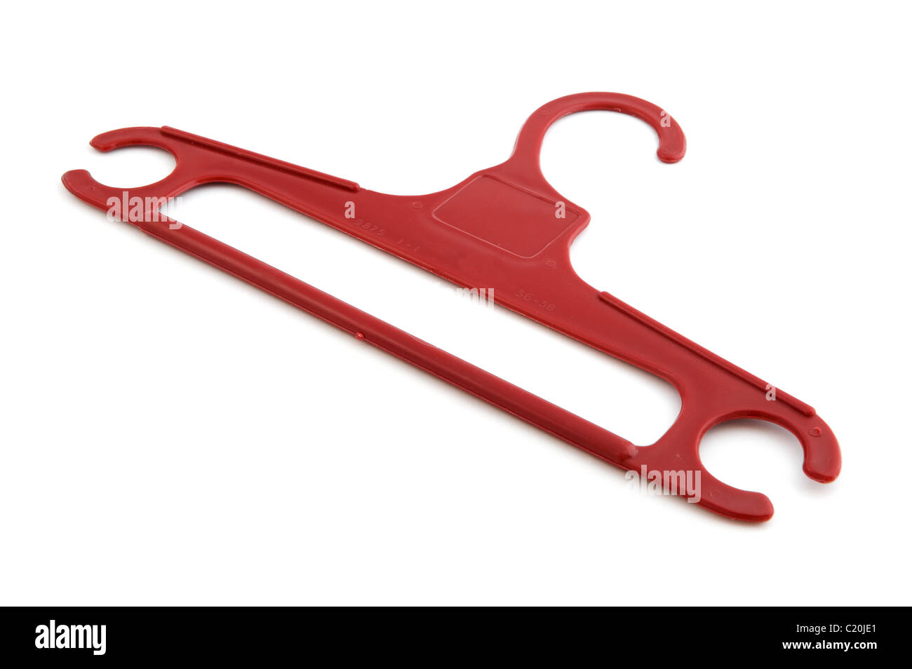 object on white - hanger close up Stock Photo - Alamy