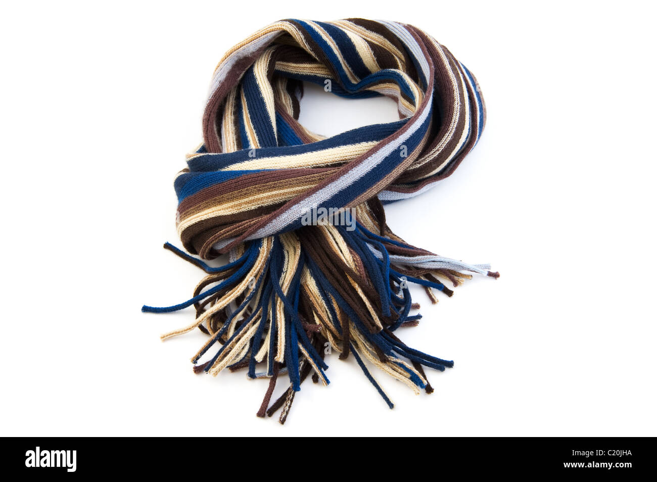 object on white - Scarf close up Stock Photo - Alamy
