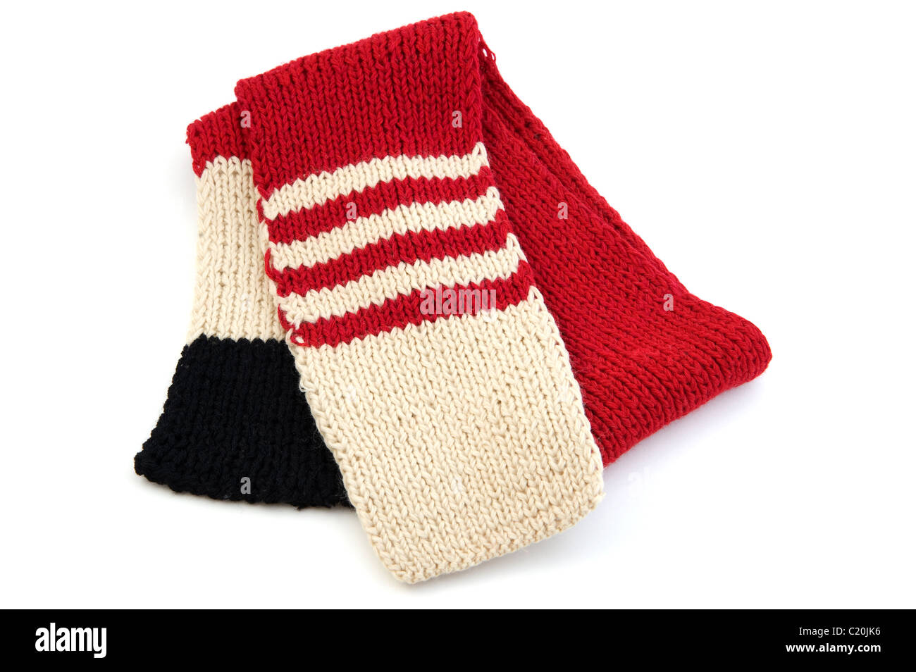 object on white - Scarf close up Stock Photo - Alamy