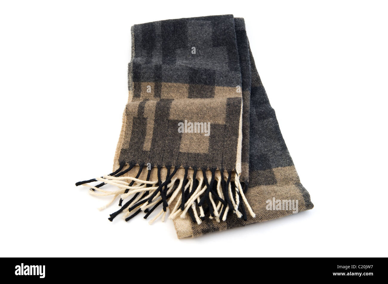 object on white - Scarf close up Stock Photo - Alamy