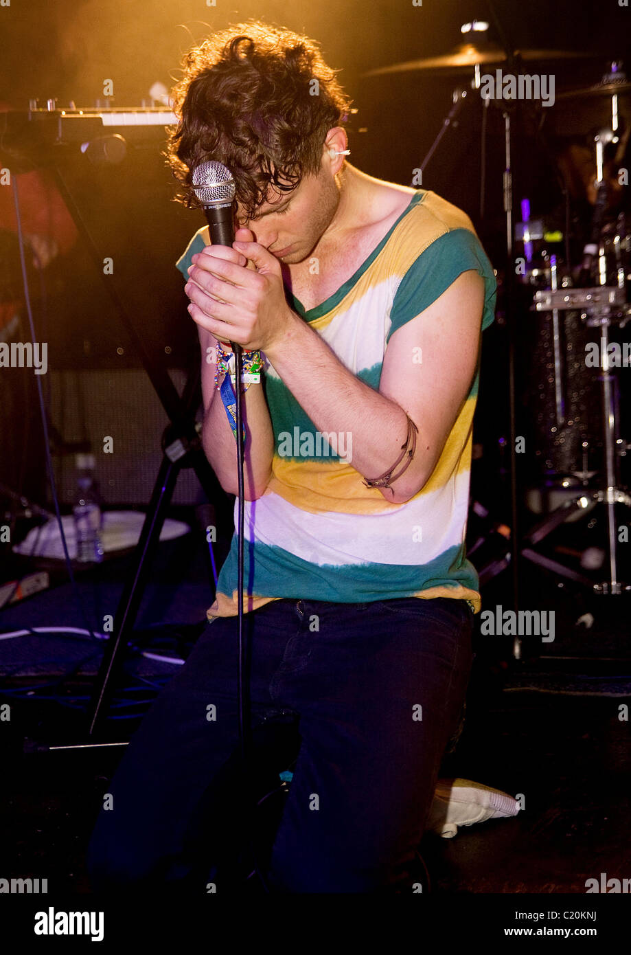 Benjamin Grubin of Hockey performing at Liverpool O2 Academy on their ...