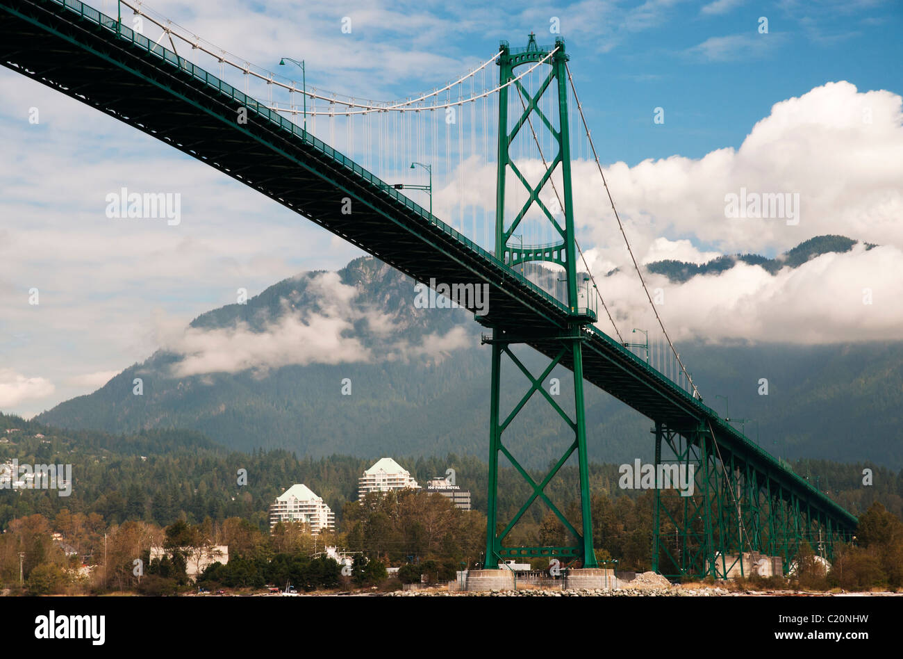 Lions Gate Bridge connects Stanley Park and the North Shore of ...