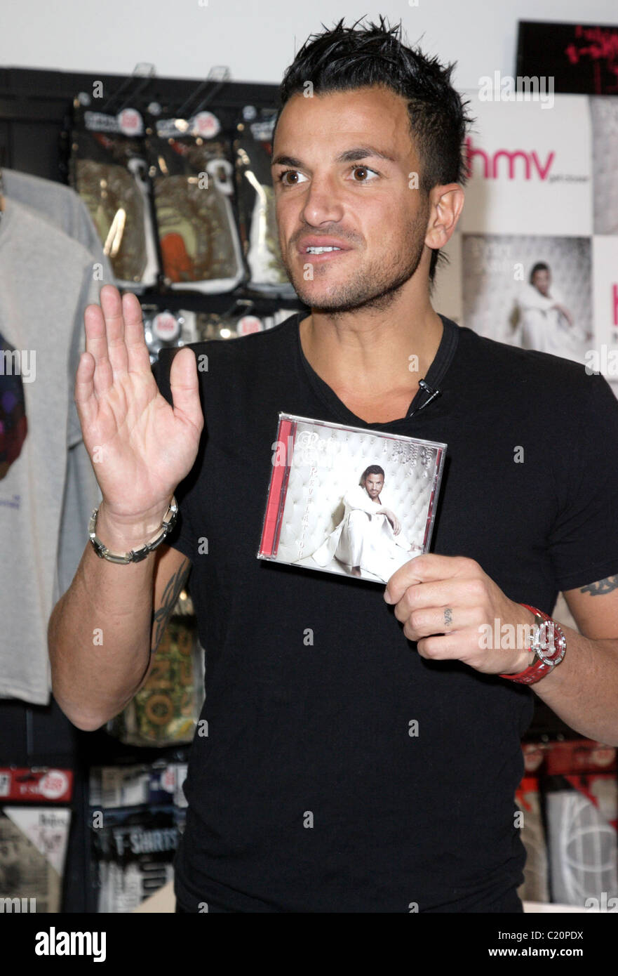 Peter Andre promotes and signs copies of his new album 'Revelation' at ...
