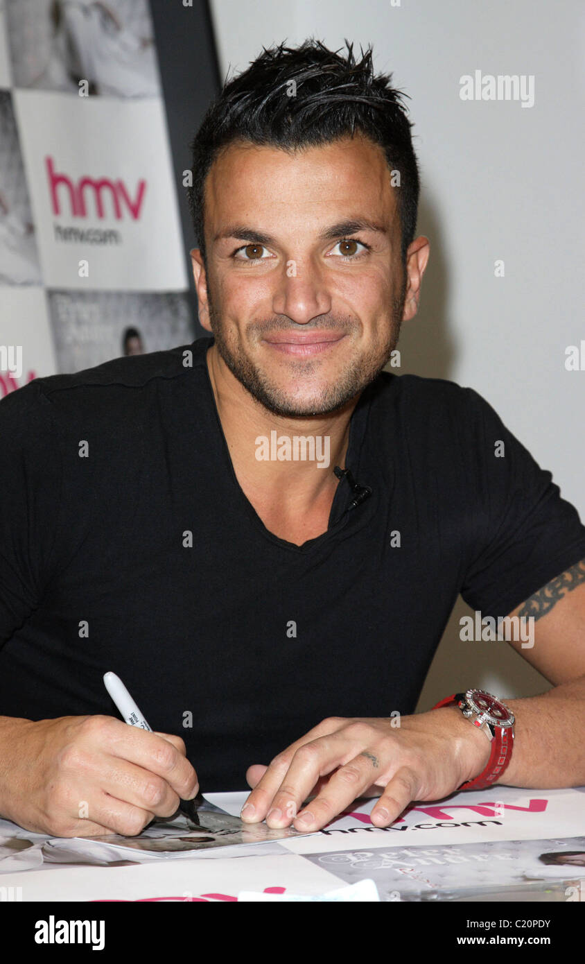 Peter Andre promotes and signs copies of his new album 'Revelation' at ...