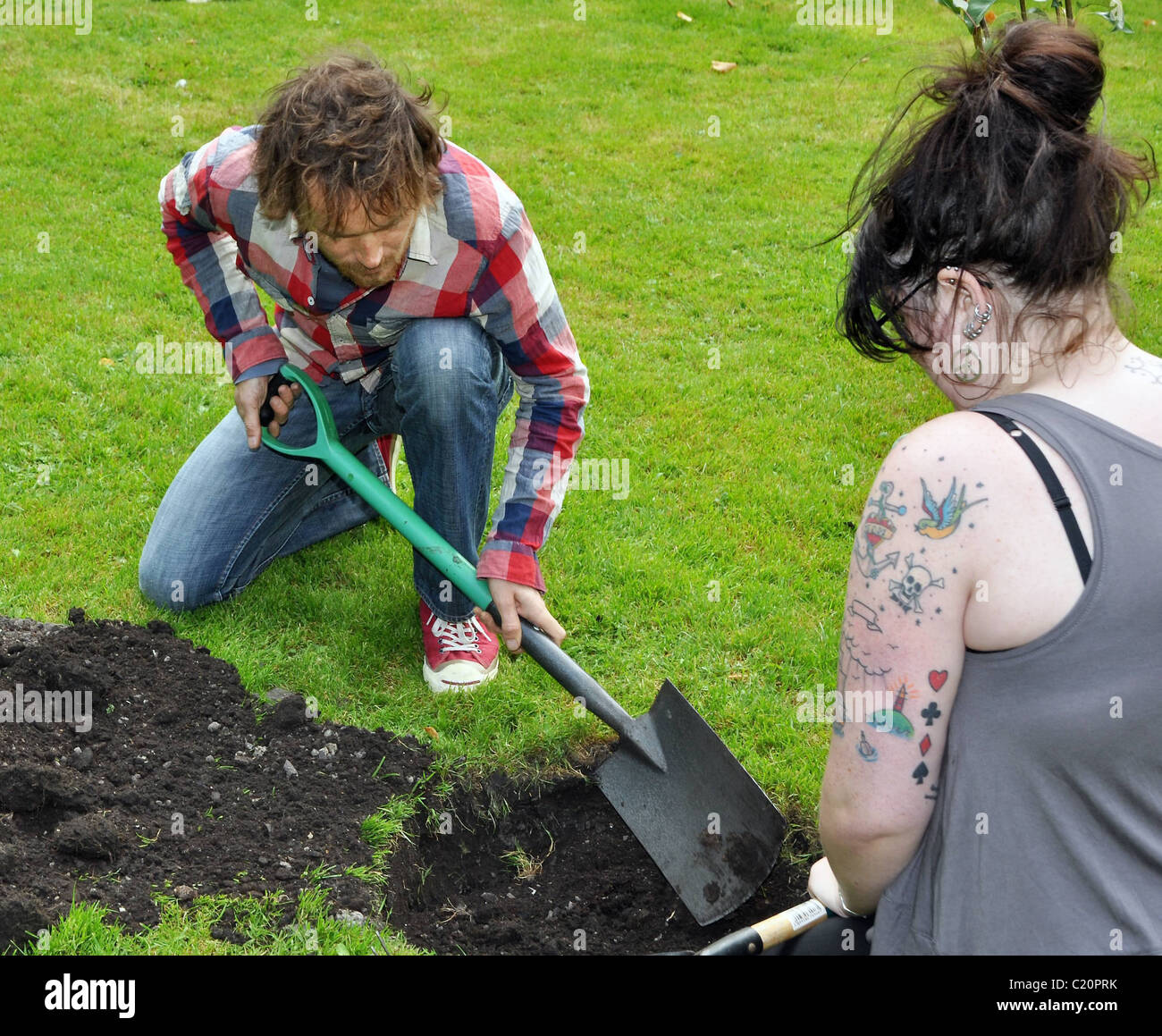 Damien Rice and friends at a tree planting ceremony in Dartmouth Square ...