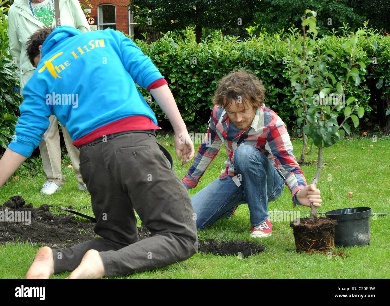 Damien Rice and friends at a tree planting ceremony in Dartmouth Square ...