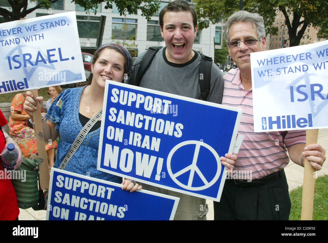 Activists hold posters during an anti-nukes rally Protesters ...