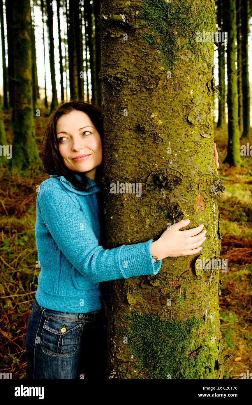 Tree hugging hippy hi-res stock photography and images - Alamy