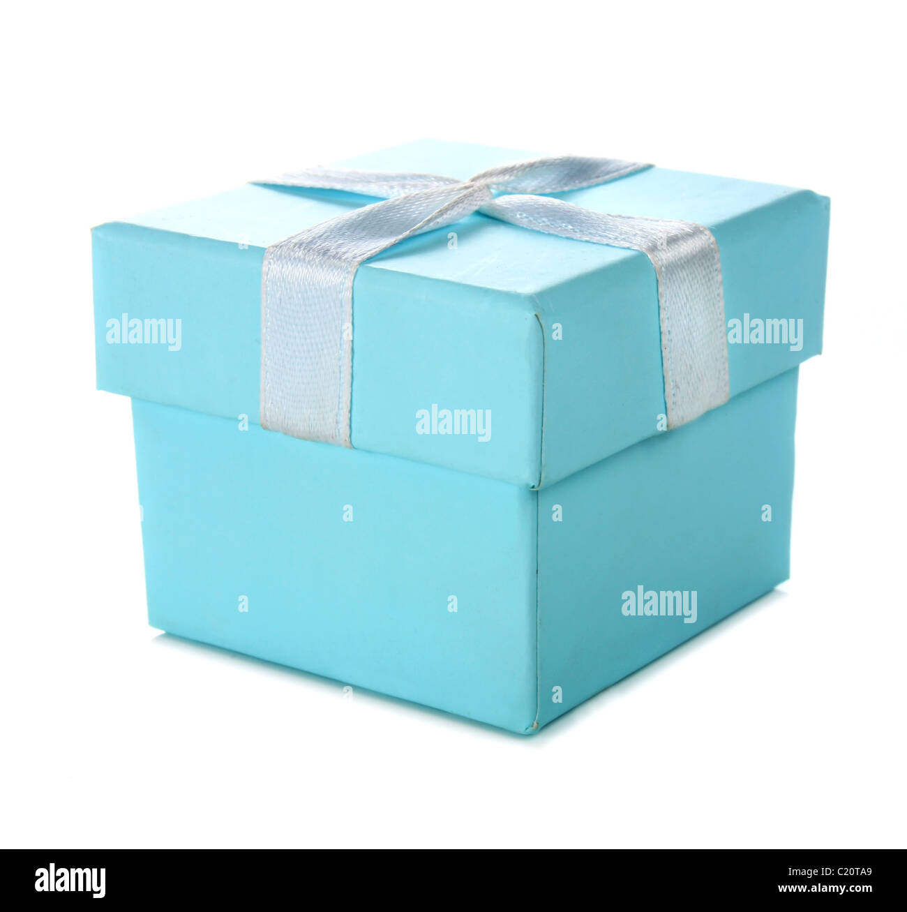 blu box isolated on white background Stock Photo - Alamy
