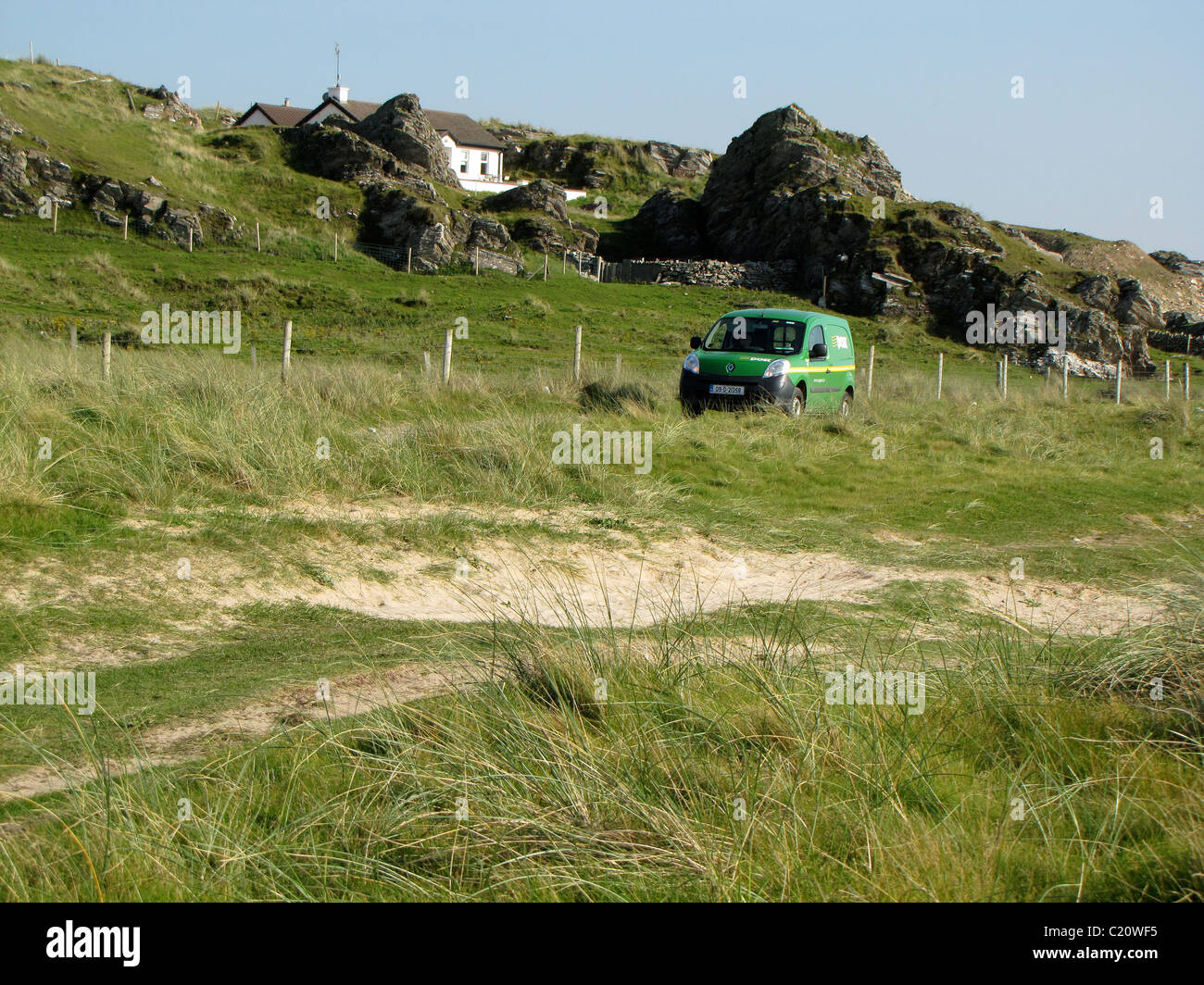 Remote postal delivery by Irish post van Stock Photo - Alamy