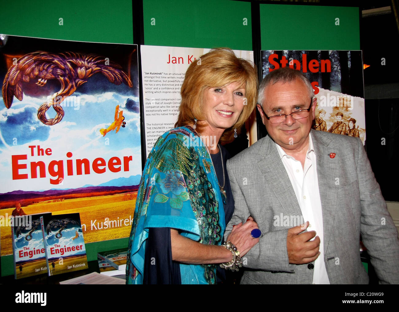 Rula Lenska and Jan Kusmirek attend the book launch of 'The Engineer ...