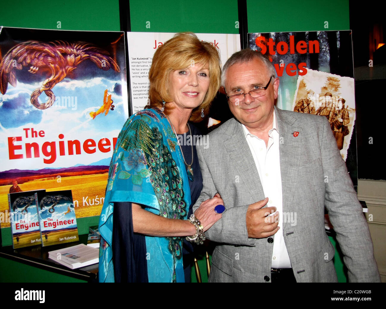 Rula Lenska and Jan Kusmirek attend the book launch of 'The Engineer ...