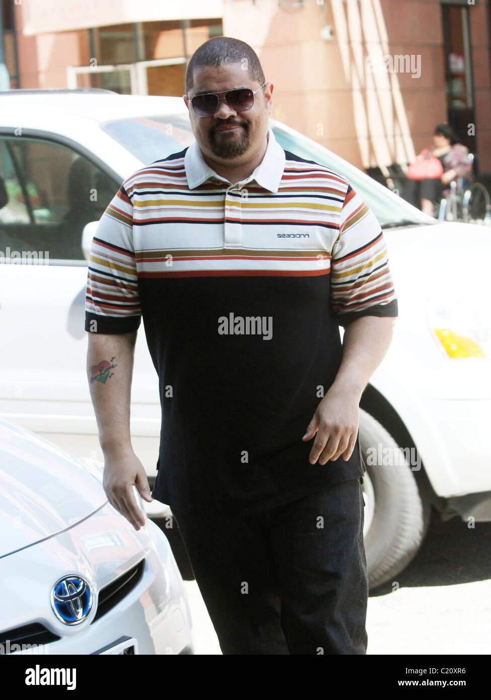 American rapper, Heavy D aka Dwight Errington Myers, going to the ...