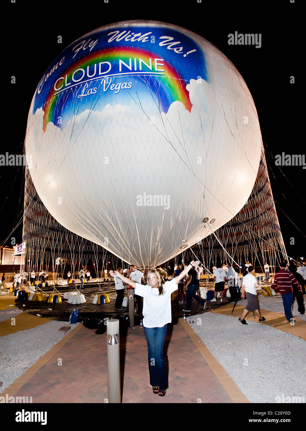 Cloud Nine inflates a 75 foot Helium balloon for the newest ride ...