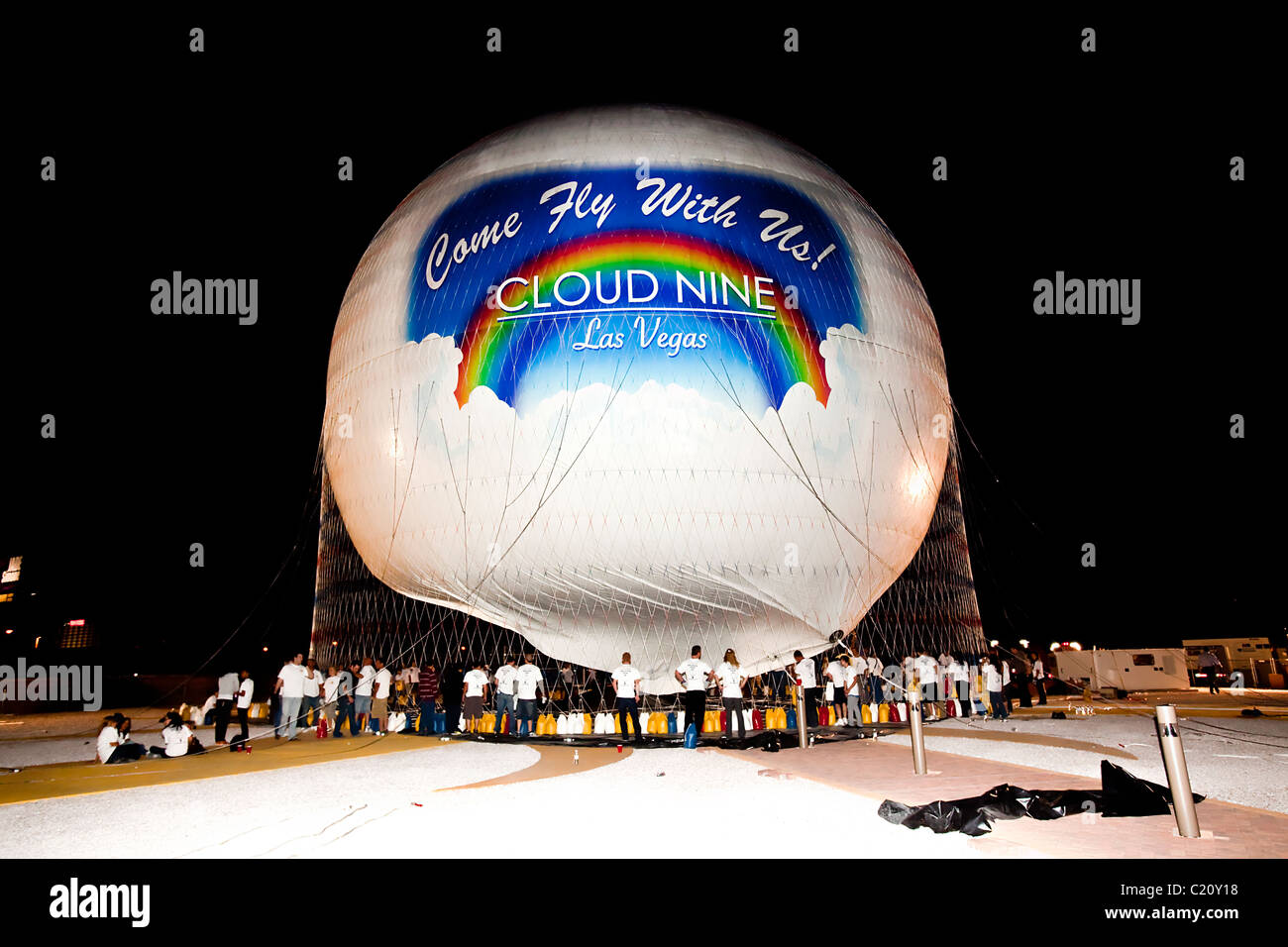 Cloud Nine inflates a 75 foot Helium balloon for the newest ride ...