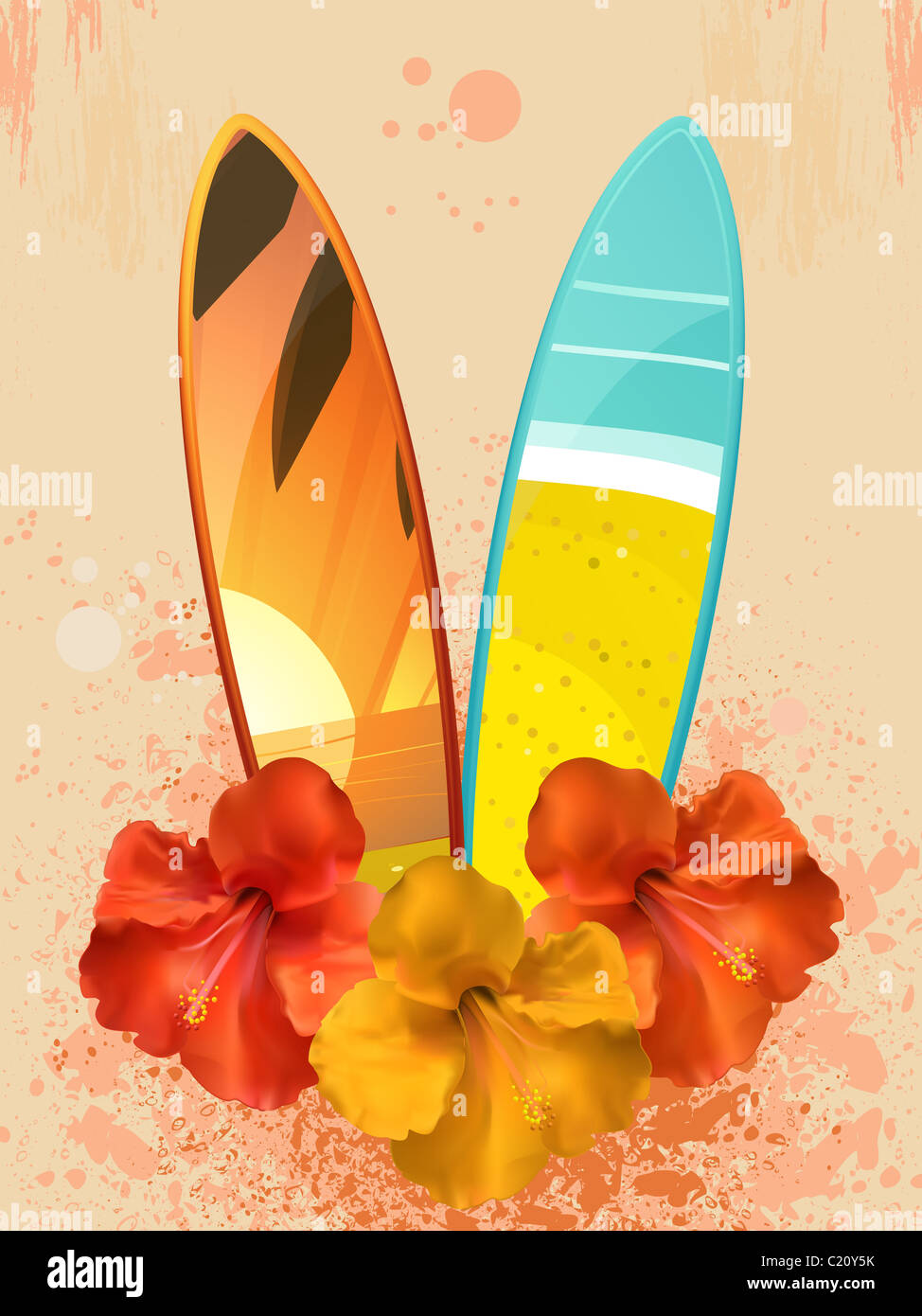 Surfboard Designs Flowers