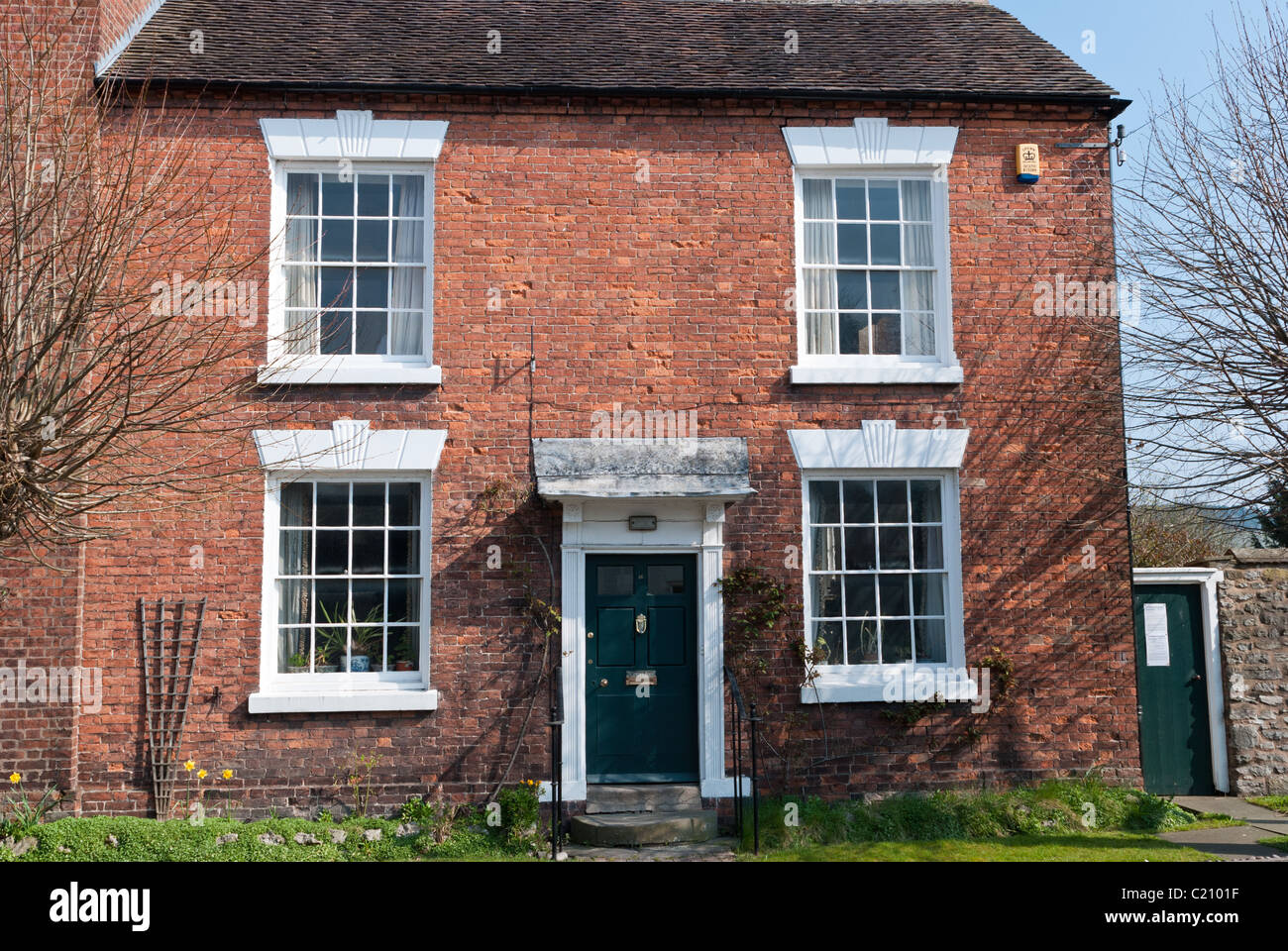 Traditional brick-built house in the historic Shropshire town of Much ...