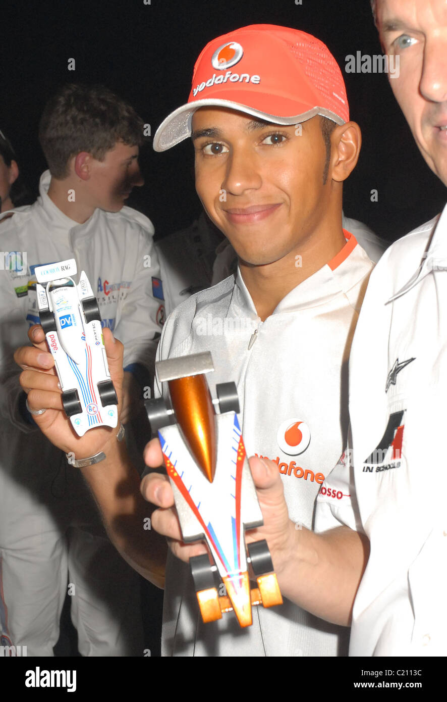 Lewis Hamilton, at the photocall for the F1 in Schools initiative. F1 ...