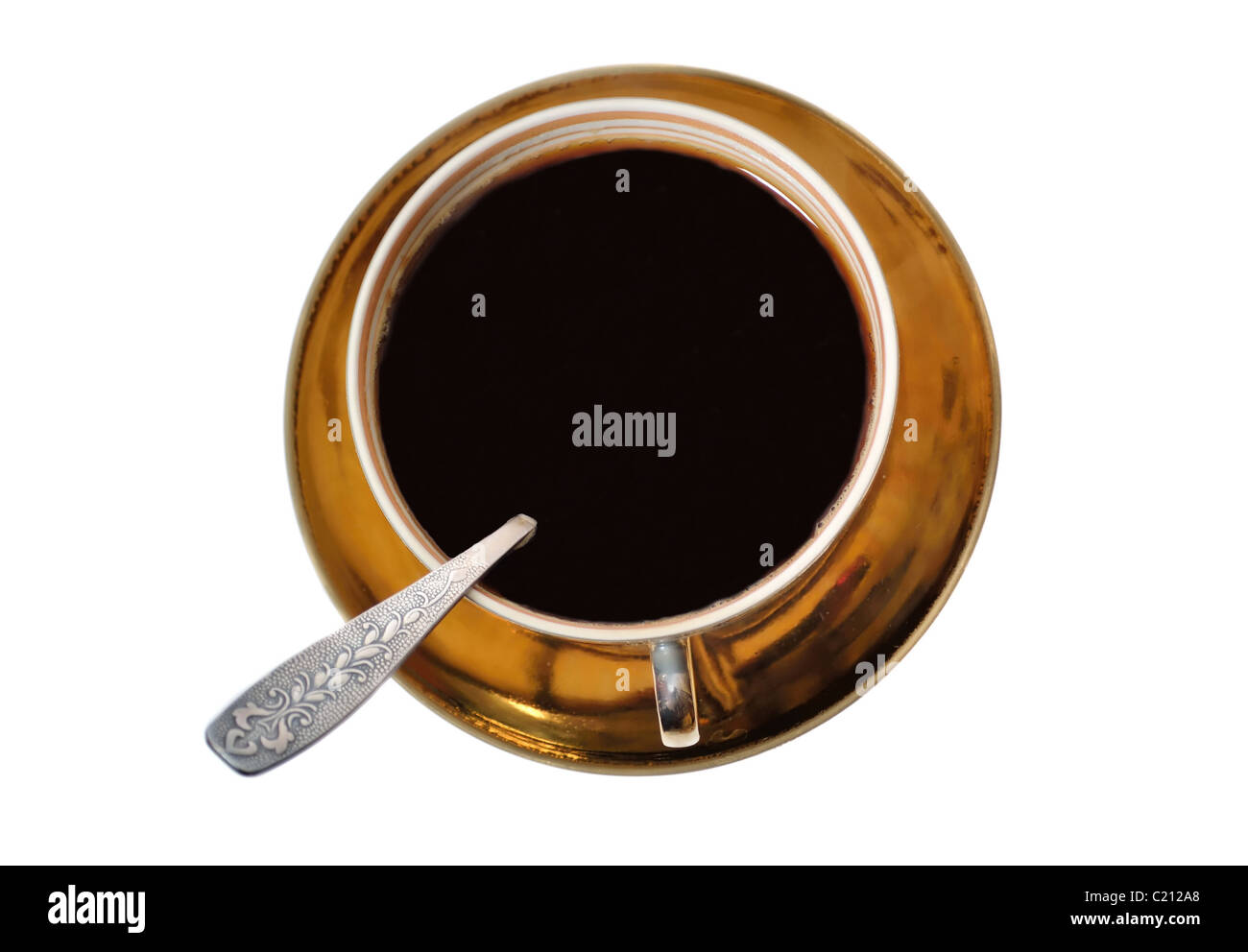 Cup with a silver spoon hi-res stock photography and images - Alamy