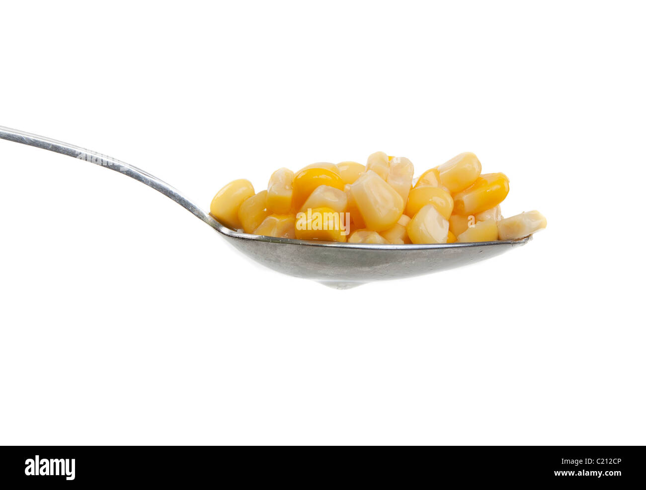 Sweet corn on spoon white hi-res stock photography and images - Alamy