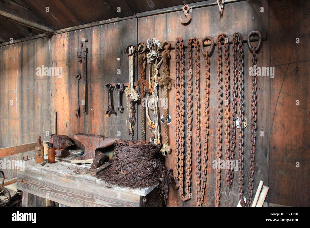 Interior of [East Base] (1939-1941, 1947-1948) of the United States ...