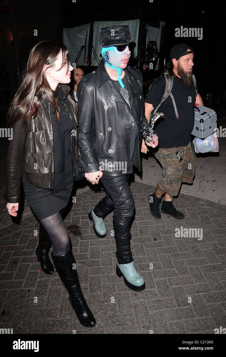 Marilyn Manson and Isani Griffith arrive back at their hotel after ...