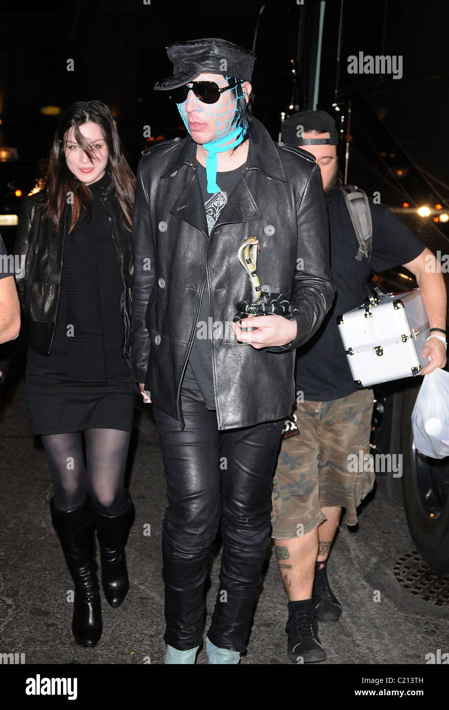 Marilyn Manson and Isani Griffith arrive back at their hotel after ...