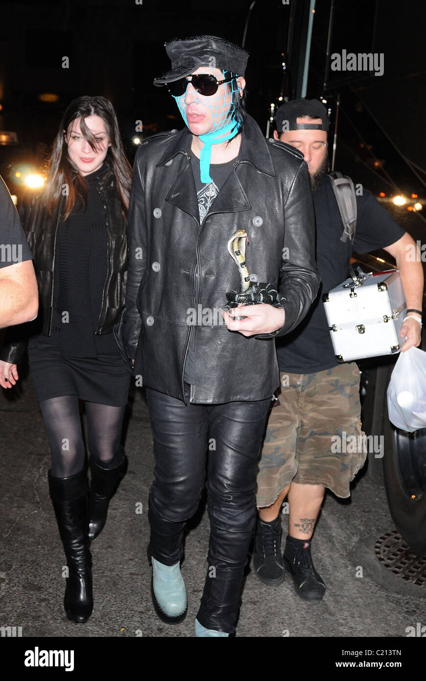 Marilyn Manson and Isani Griffith arrive back at their hotel after ...