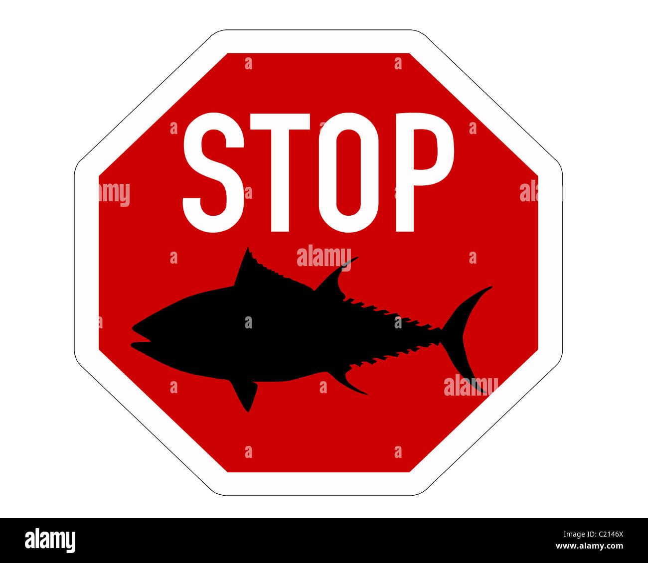 Stop sign tuna Stock Photo - Alamy