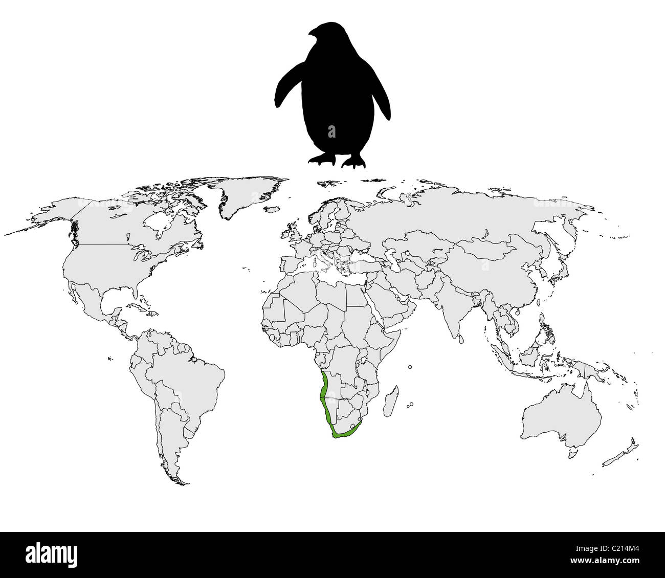 African penguin range Stock Photo - Alamy