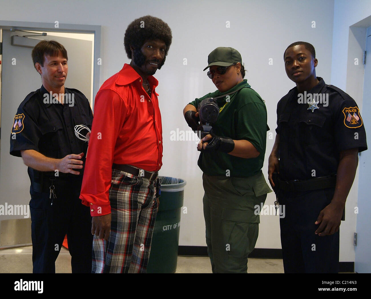 Charlie Murphy and Rage (center) on the set of the new movie 'Cookout 2 ...