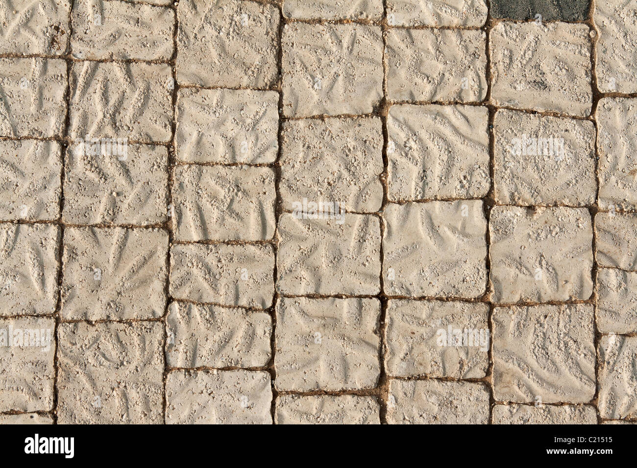 The stone floor of the square pieces Stock Photo - Alamy