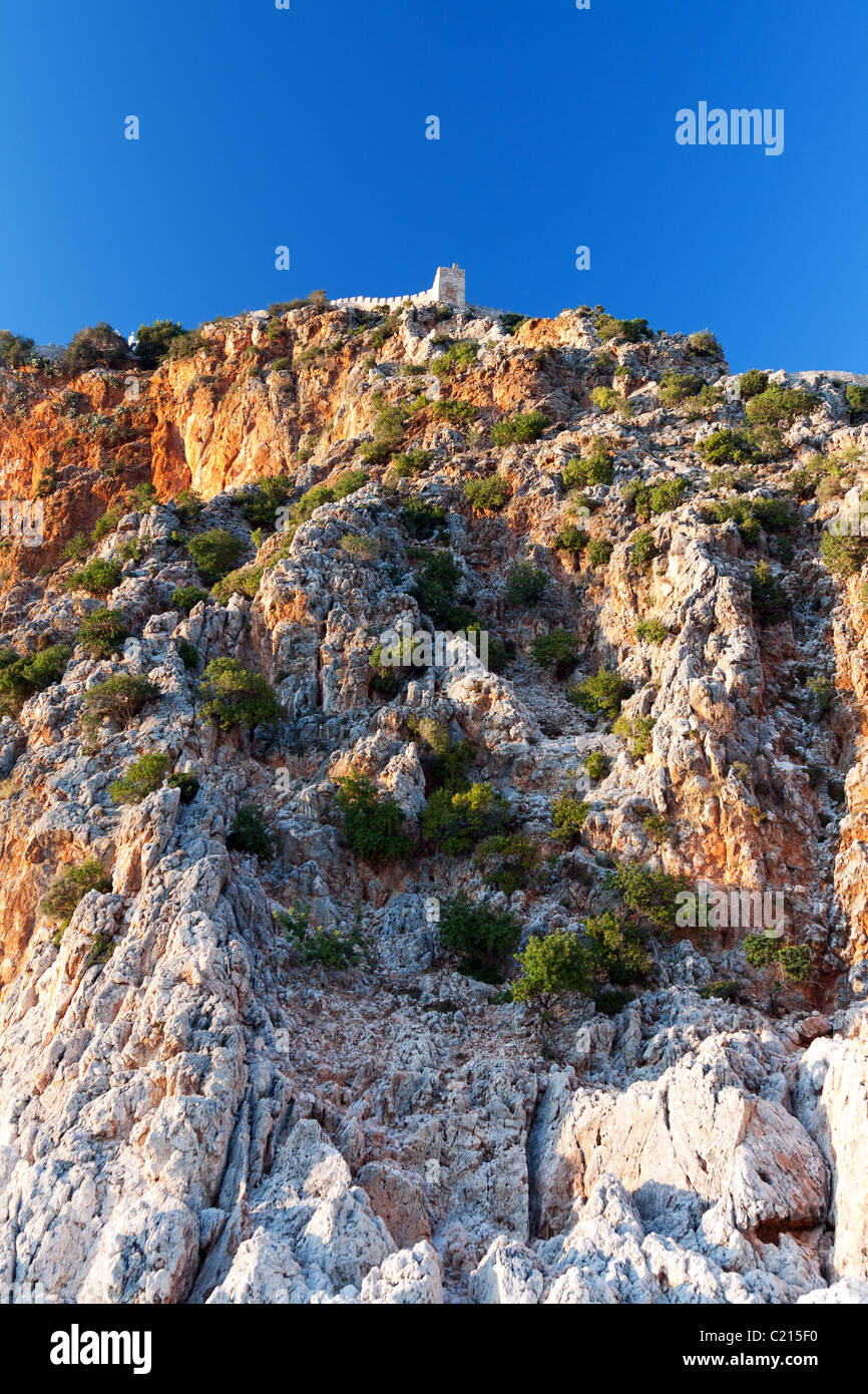 Yellow Mountain in the background of bright blue sky Stock Photo - Alamy