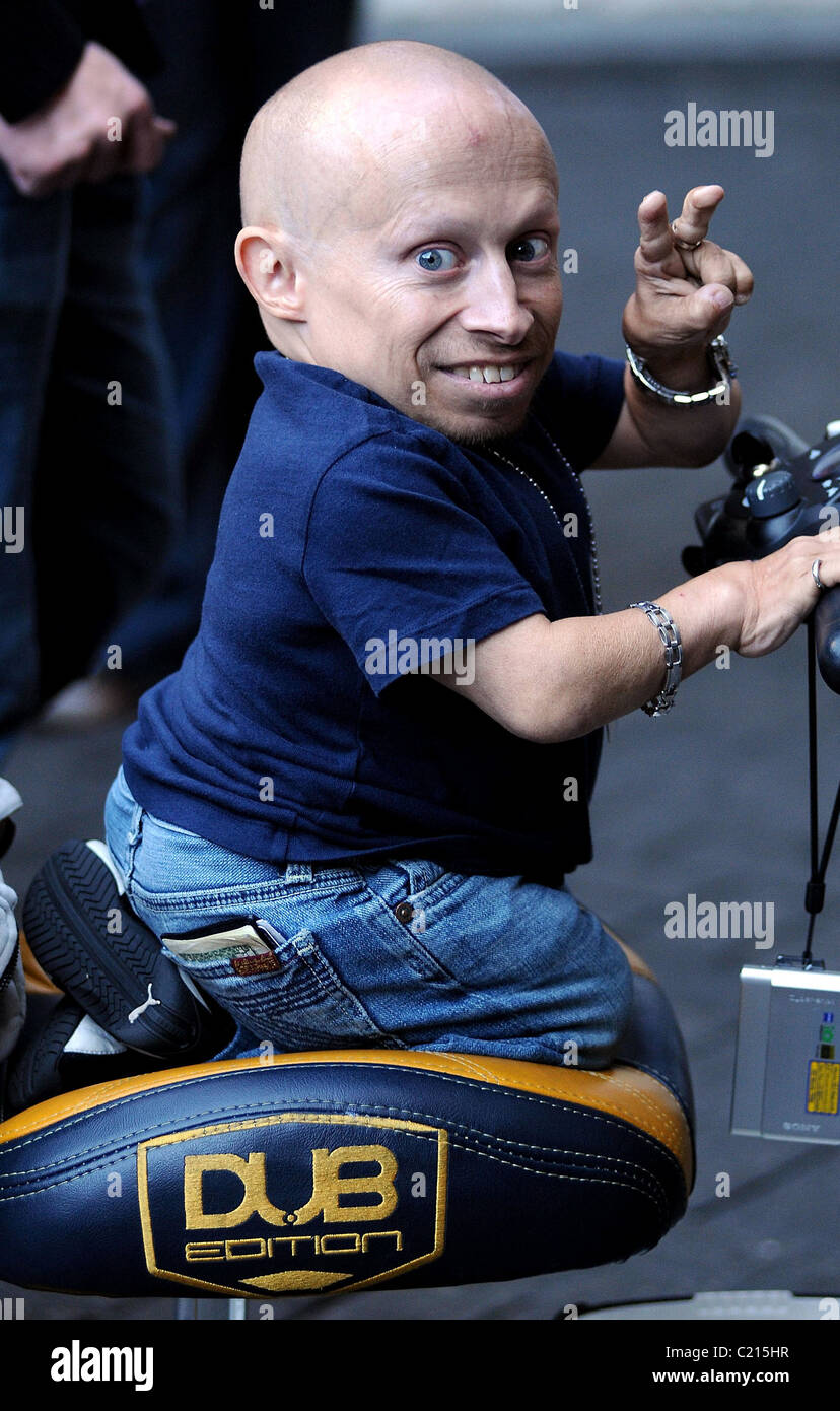 Verne Troyer rides on his pimped mobility scooter during the 2009 ...