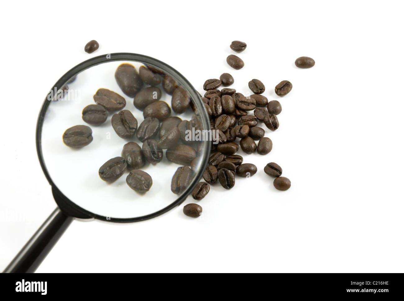 Inspection of quality coffee beans Stock Photo - Alamy