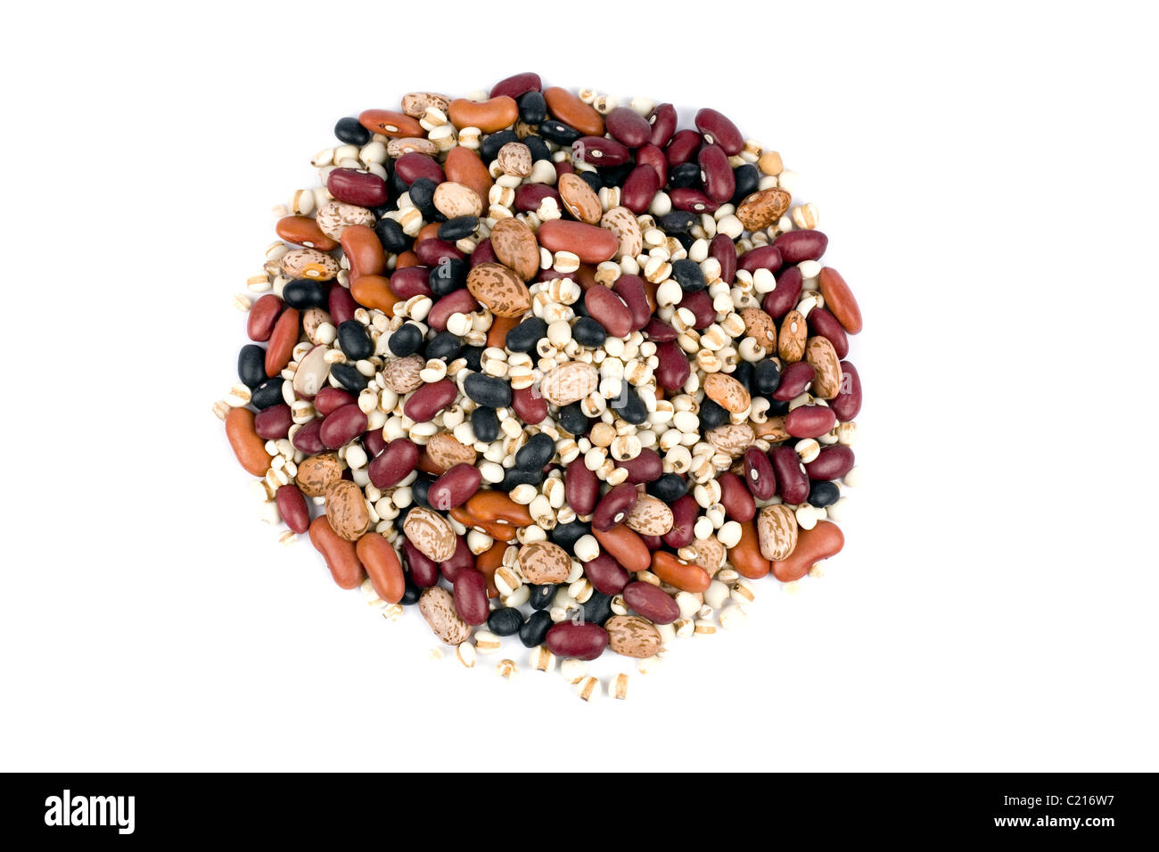 Mixed dried beans close up for background Stock Photo - Alamy