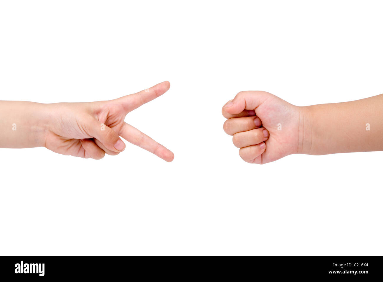 children hand , Rock Paper Scissors game Stock Photo - Alamy