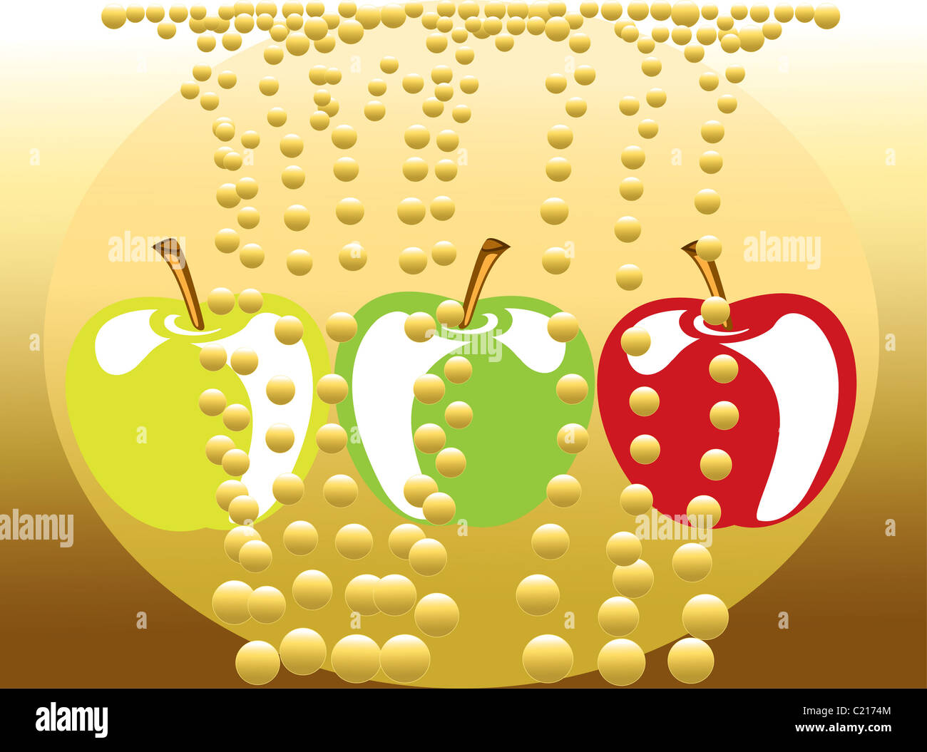 Bubbly apple drink Stock Photo - Alamy