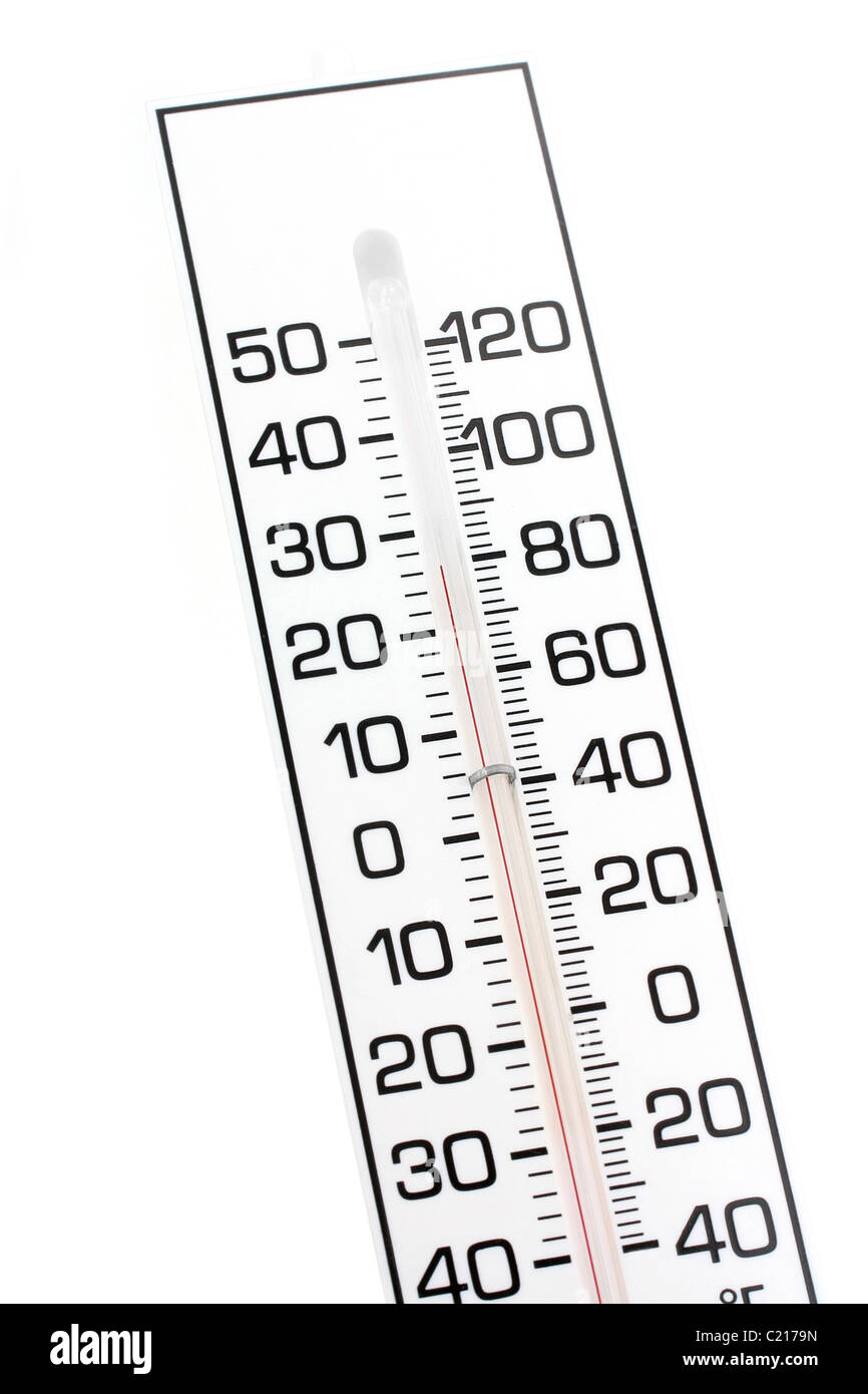 white thermometer close up, weather concept Stock Photo - Alamy