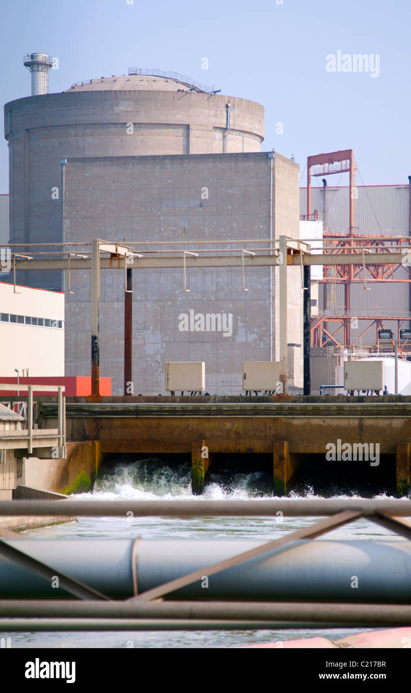 Nuclear plant at Gravelines in France. It has six reactors Stock Photo ...