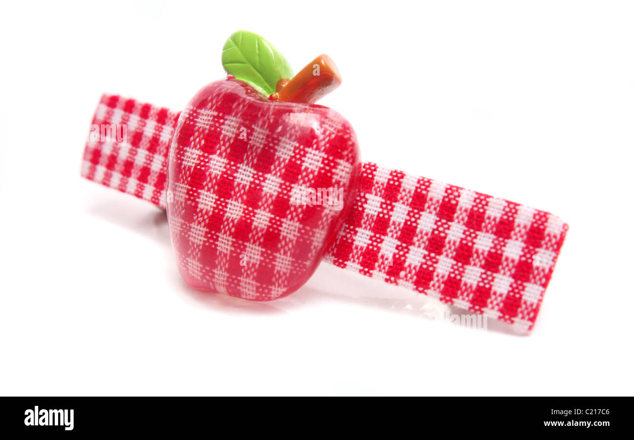 apple hairpin isolated on white background Stock Photo - Alamy